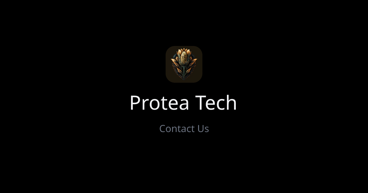 Contact Protea Technology Services | Software Development Agency | Protea Technology Solutions